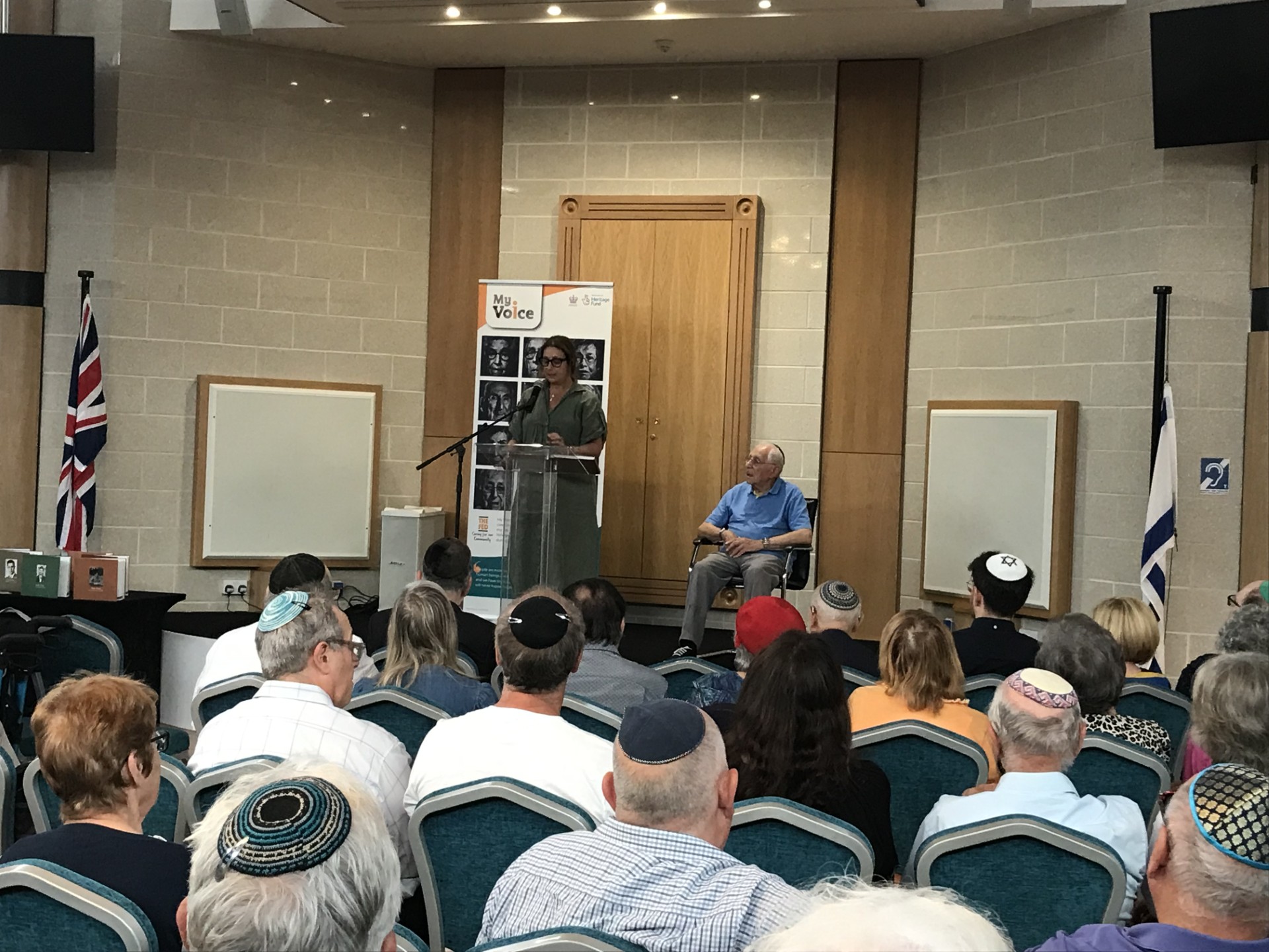 Fed My Voice Storyteller Harry Olmer at Mill Hill Synagogue - My Voice